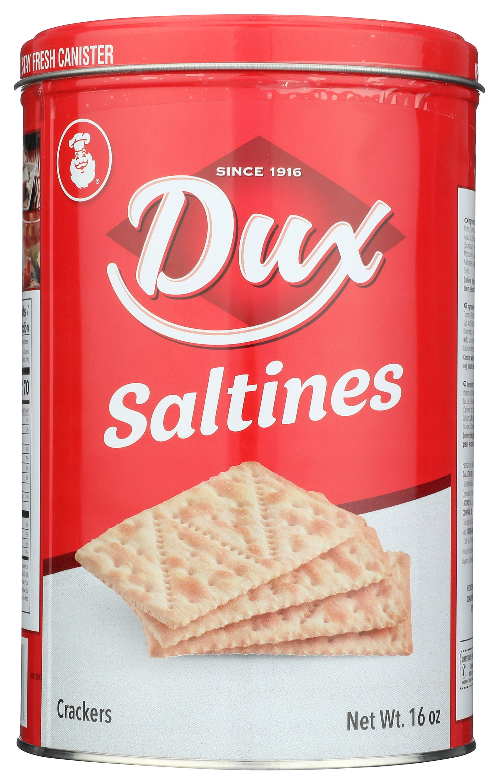 Pack of 12, Dux Saltine Crackers, 16 oz - Walmart.com