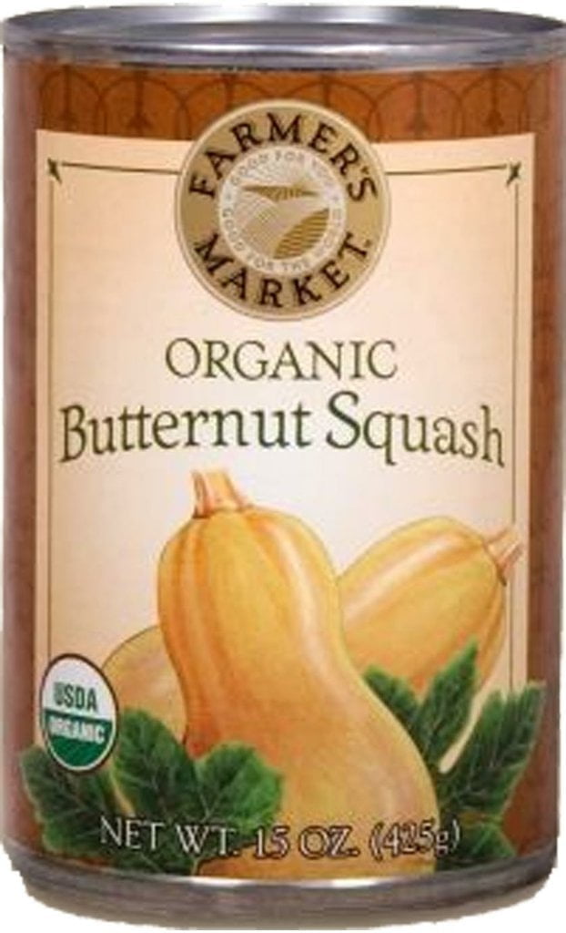 Farmer's Market Butternut Squash Puree, Kosher, 15 oz, Pack of 12 ...