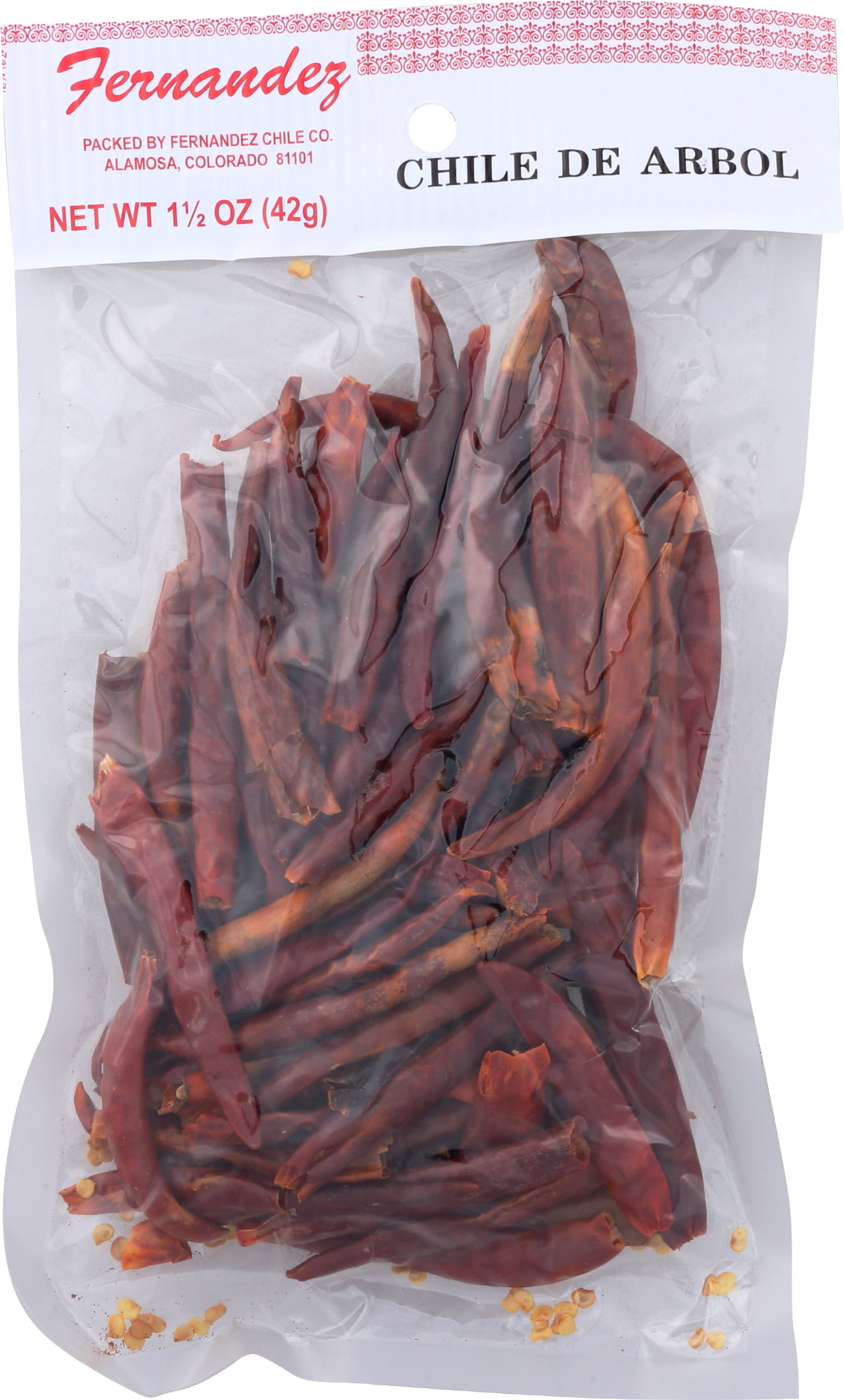 Pack of 12, Fernandez Chile de Arbol, 1.5 oz - Walmart.com