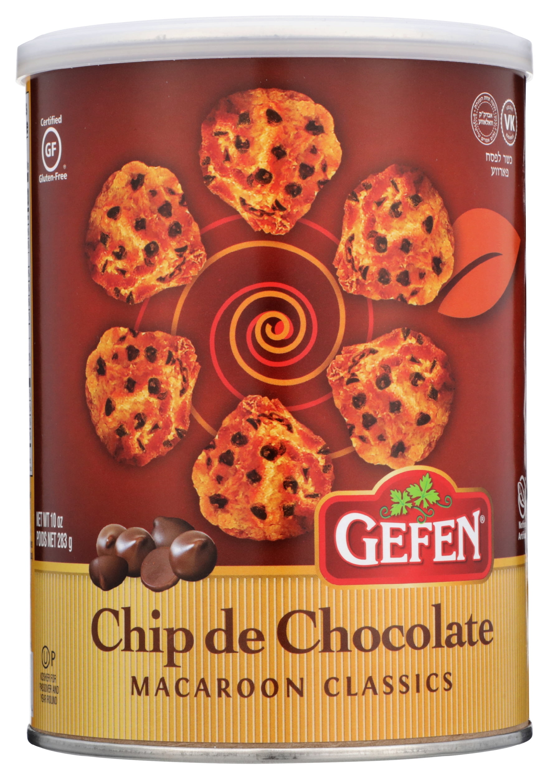 Pack of 12, Gefen Chocolate Chip Macaroons, 10 oz - Walmart.com
