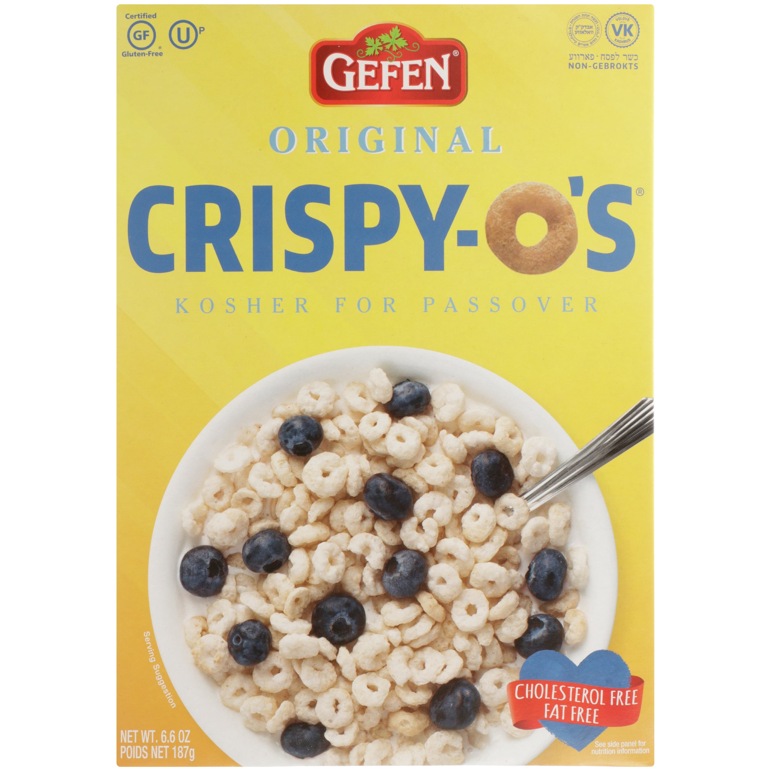 Pack of 12, Gefen Original Crispy-Os Cereals, 6.6 oz - Walmart.com
