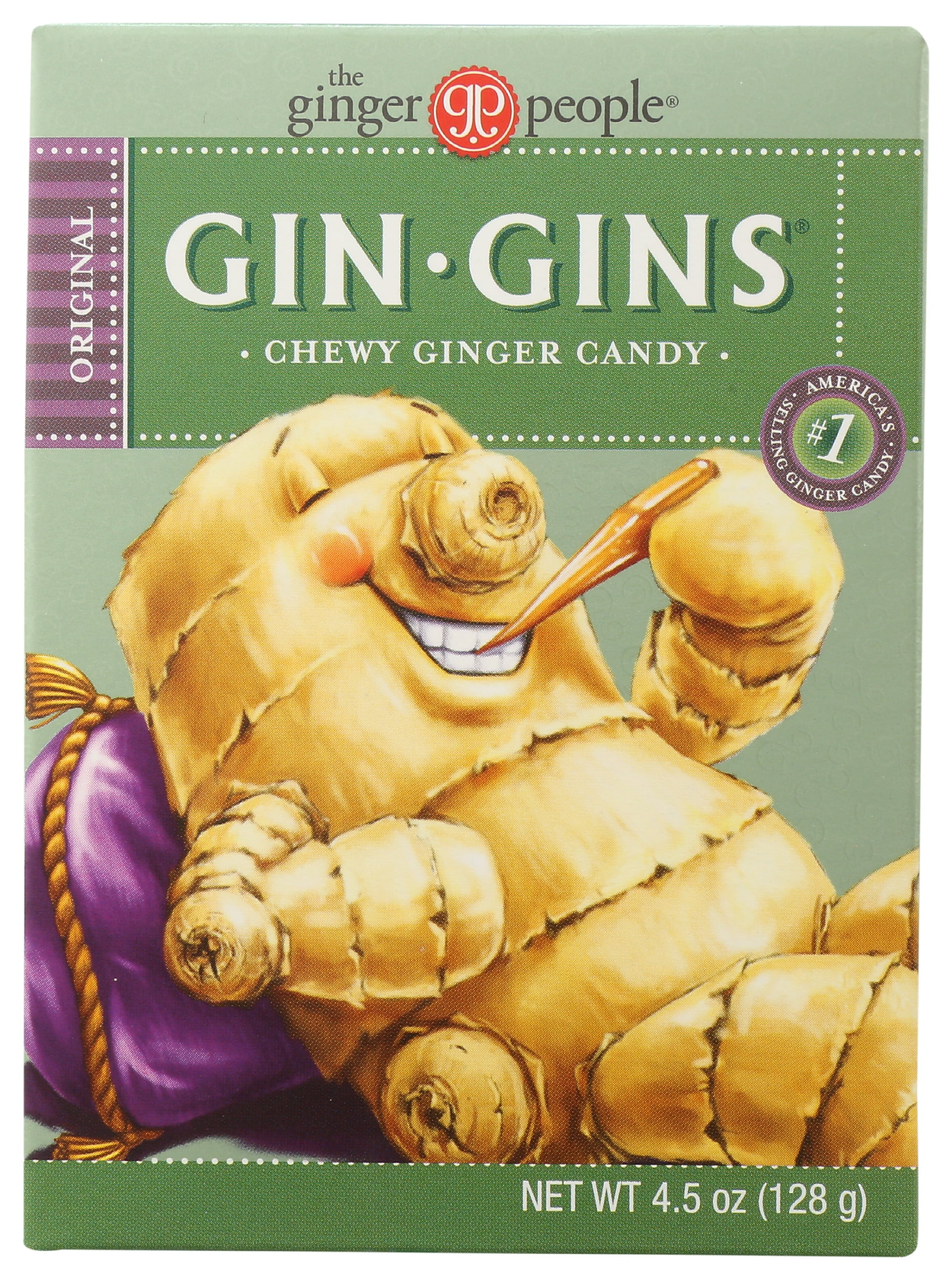 Pack of 12, Ginger People Gin Gins Chewy Ginger Candy, 5 oz - Walmart.com