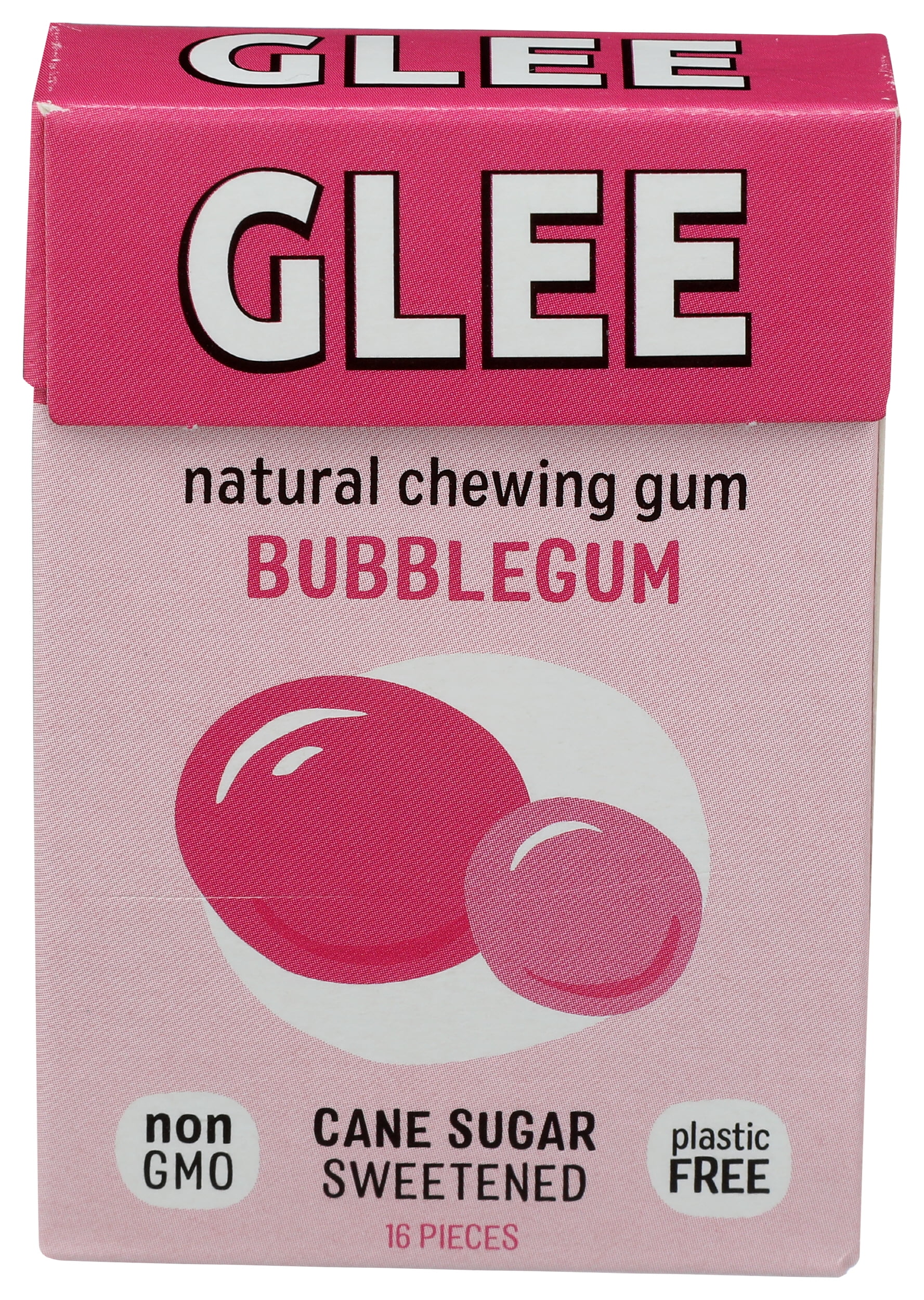 Pack of 12, Glee Gum Bubblegum Natural Chewing Gum, 16 Count - Walmart.com