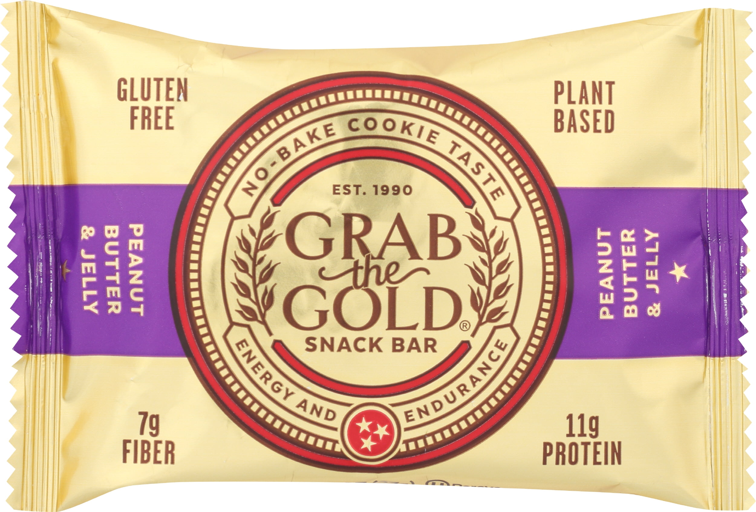 Pack of 12, Grab The Gold Peanut Butter & Jelly Snack Bar, 2 oz ...
