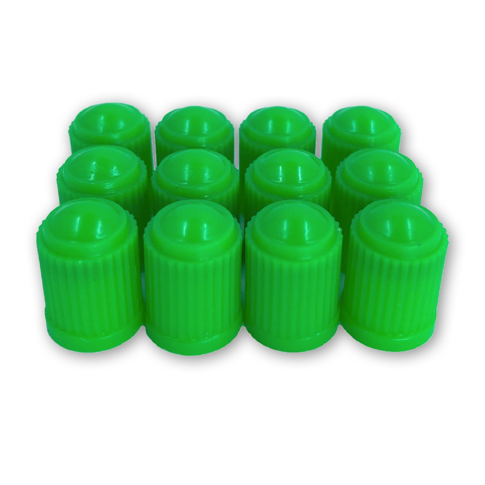 Pack of 12 Green Valve Stem Caps with Inner Seals for Nitrogen Filled ...