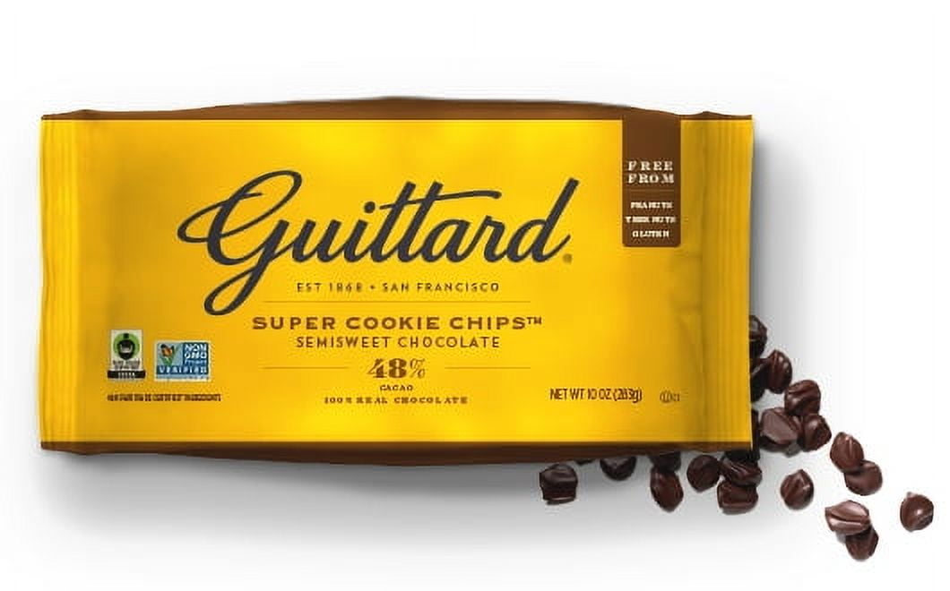 Pack of 12, Guittard Super Cookie Chocolate Chips, 10 oz - Walmart.com