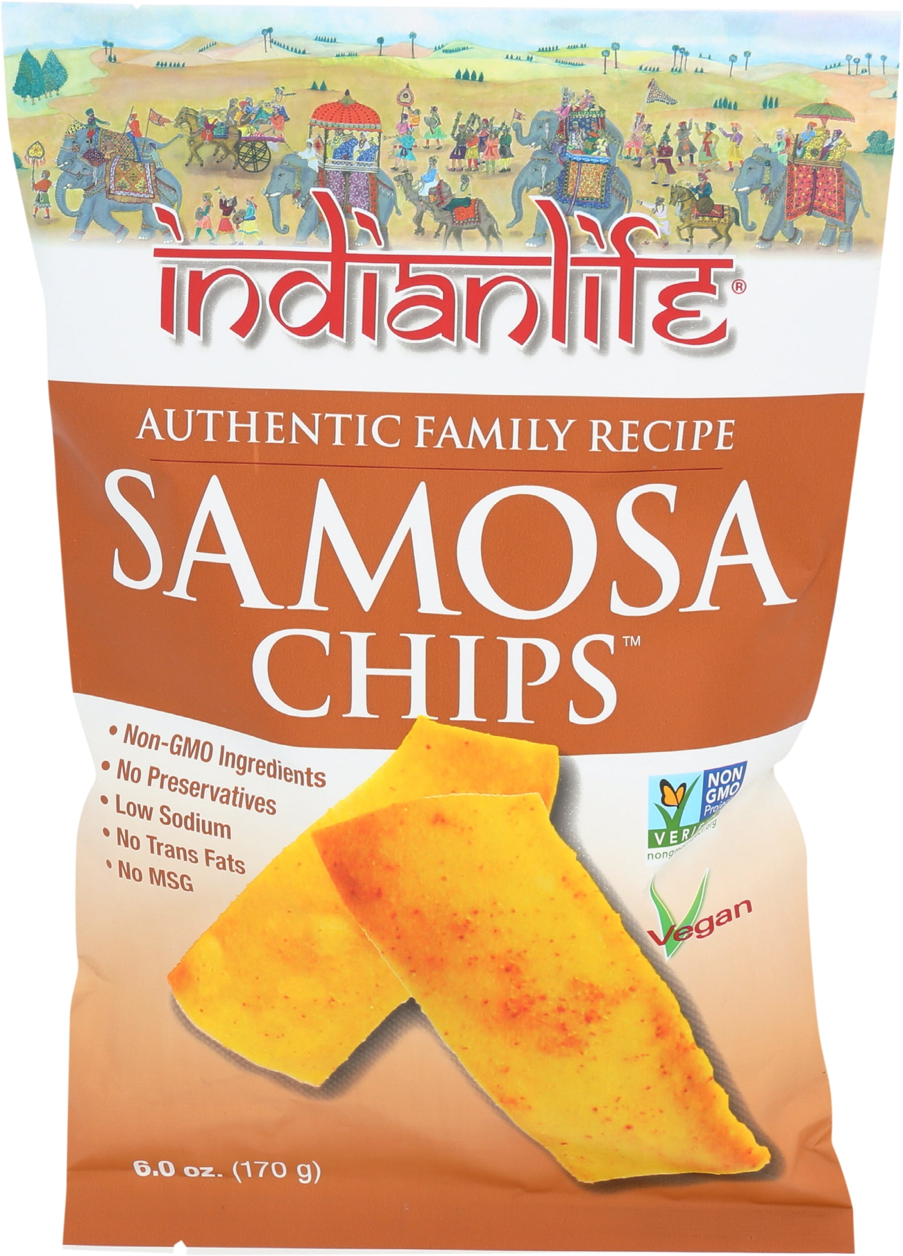 Pack of 12, Indianlife Samosa Chips, 6 oz - Walmart.com