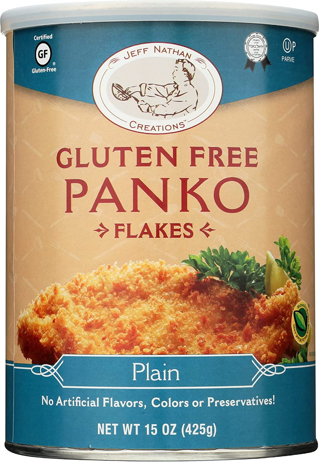 Pack of 12, Jeff Nathan Creation Gluten Free Plain Panko Flakes, 15 oz ...