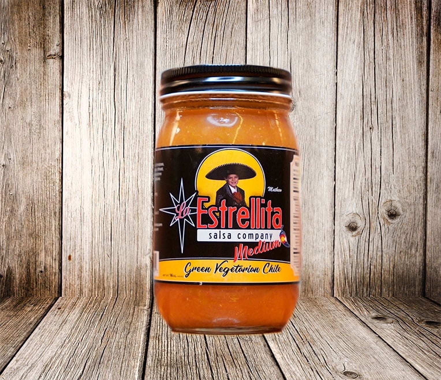 Pack of 12, La Estrellita Vegetarian Green Chile Medium, 16 oz ...