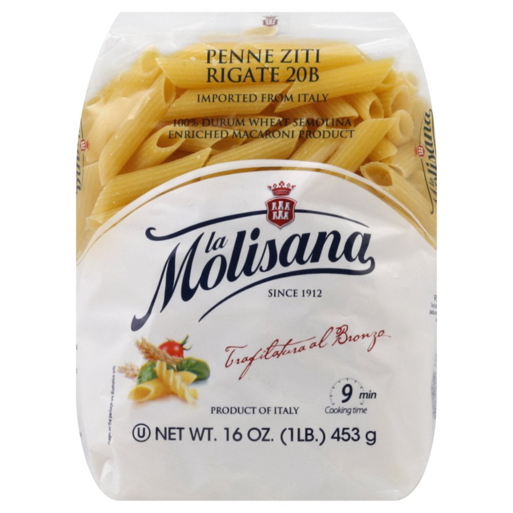Pack of 12, La Molisana Penne Ziti Rigate Pasta, 16 oz - Walmart.com