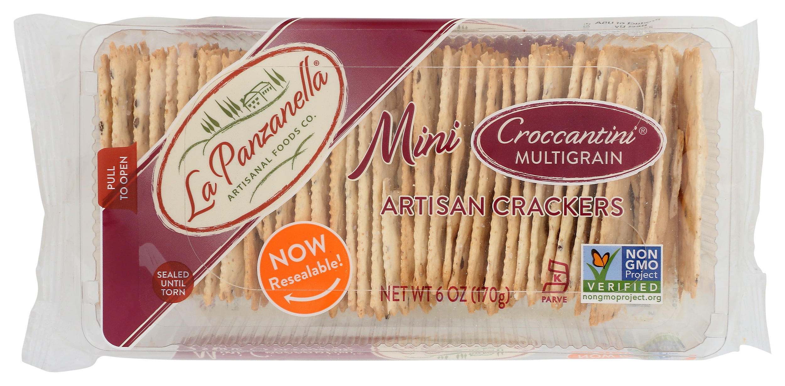 (Pack of 12), La Panzanella Mini Croccantini Multigrain Artisan ...