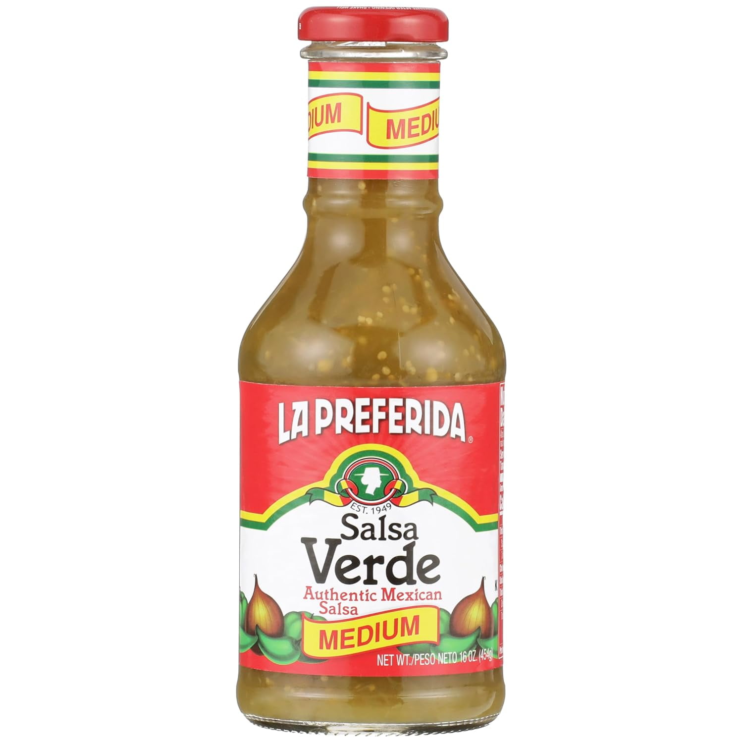 Pack of 12, La Preferida Medium Salsa Verde, 16.4 oz - Walmart.com
