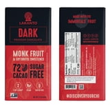 (Pack of 12) Lakanto Dark Chocolate Bar 72% Cocoa 2.3 oz - Walmart.com