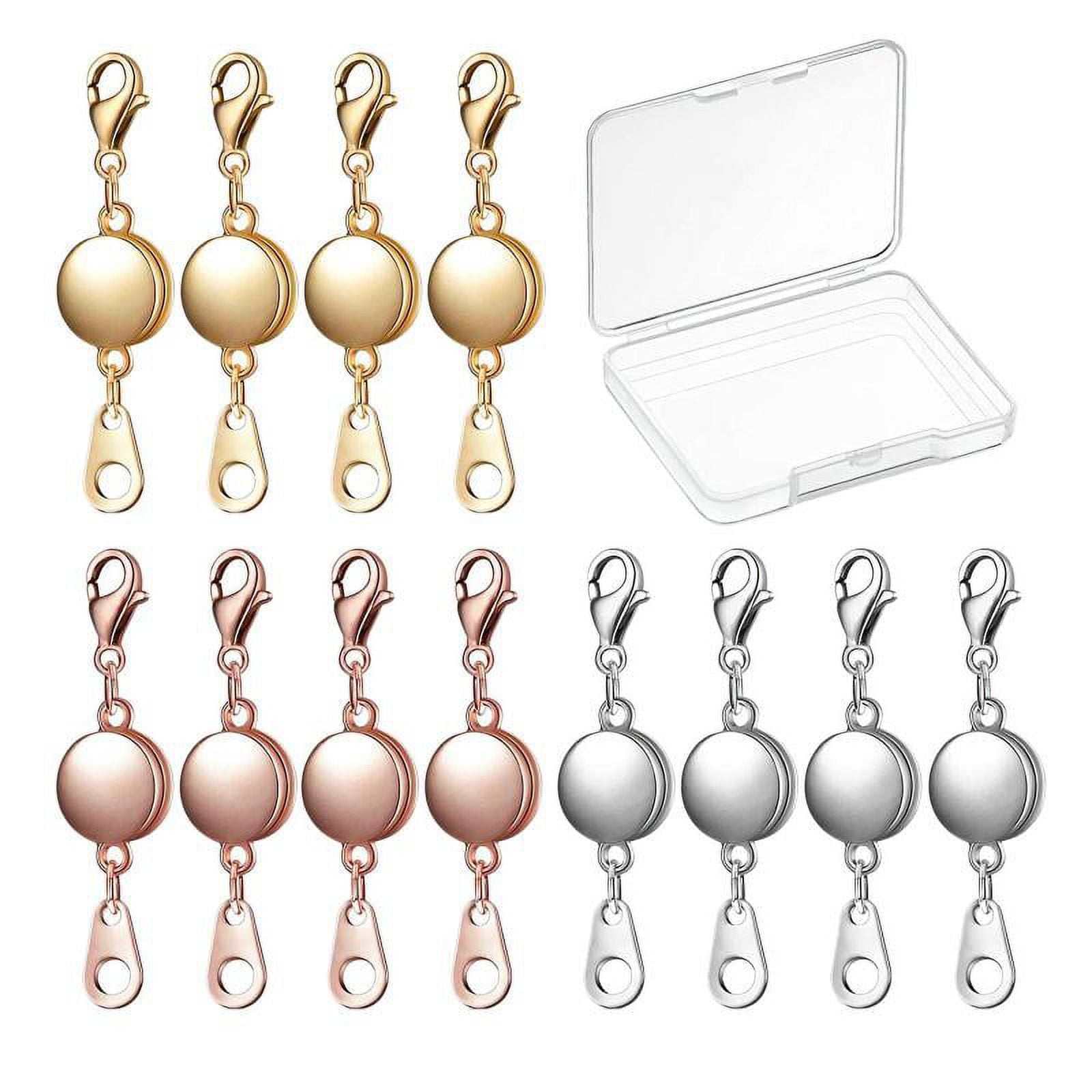 Pack of 12 Locking Bracelet Clasps Necklace Extenders Easy on and Quick ...