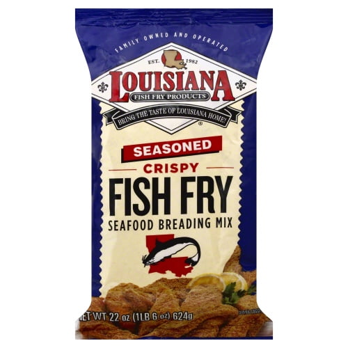 Pack of 12 Louisiana Fish Fry Mix Seasoned Family Pack 22 oz - Walmart.com