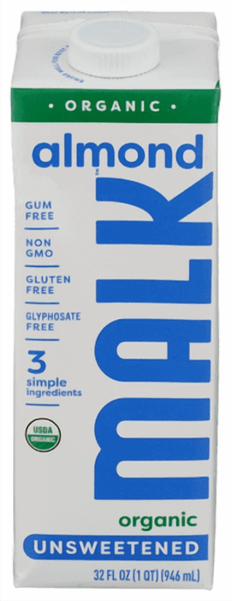 (Pack of 12) MALK Almond Unsweetened Shelf Stable 32 fl oz - Walmart.com