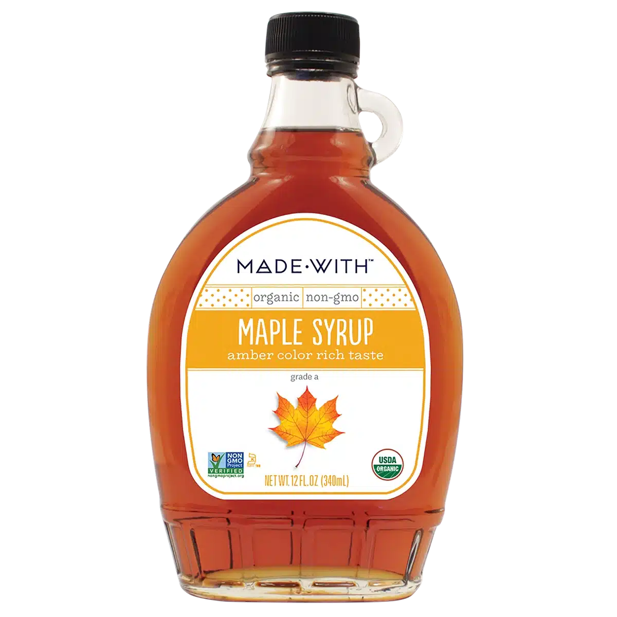 Pack of 12, Made With Organic Amber Maple Syrup, 12 fl oz - Walmart.com
