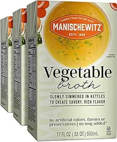 (Pack of 12), Manischewitz Vegetable Broth, 17 fl oz - Walmart.com