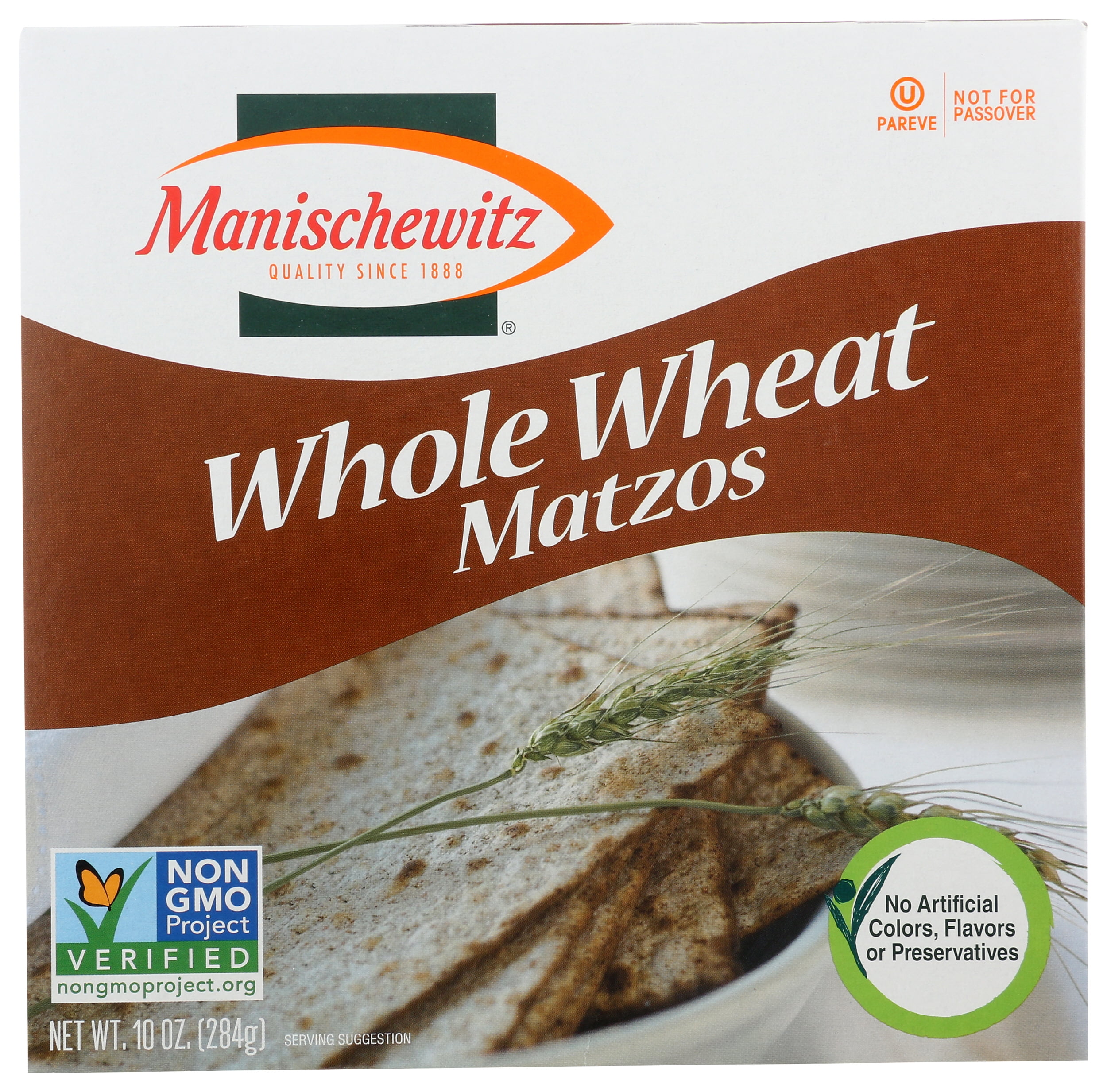 Pack of 12, Manischewitz Whole Wheat Matzos, 10 oz - Walmart.com