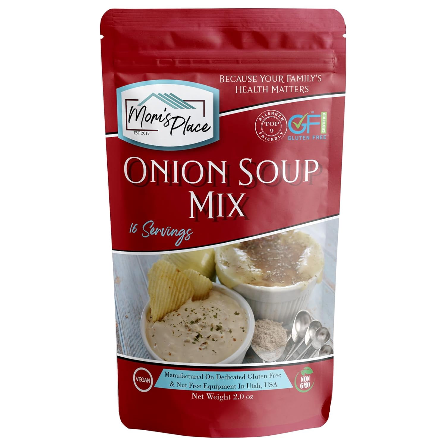 (Pack of 12) Mom's Place Gluten-Free Onion Soup Mix 2 oz - Walmart.com