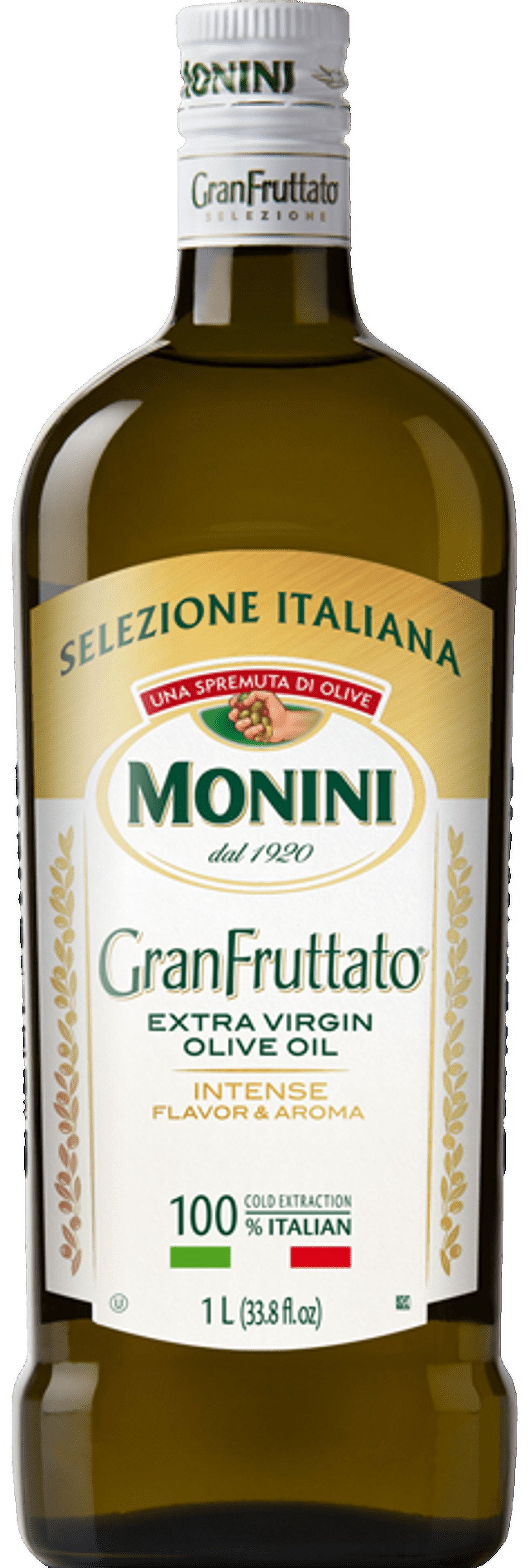 Pack of 12, Monini GranFruttato Extra Virgin Olive Oil, 33.8 fl oz ...