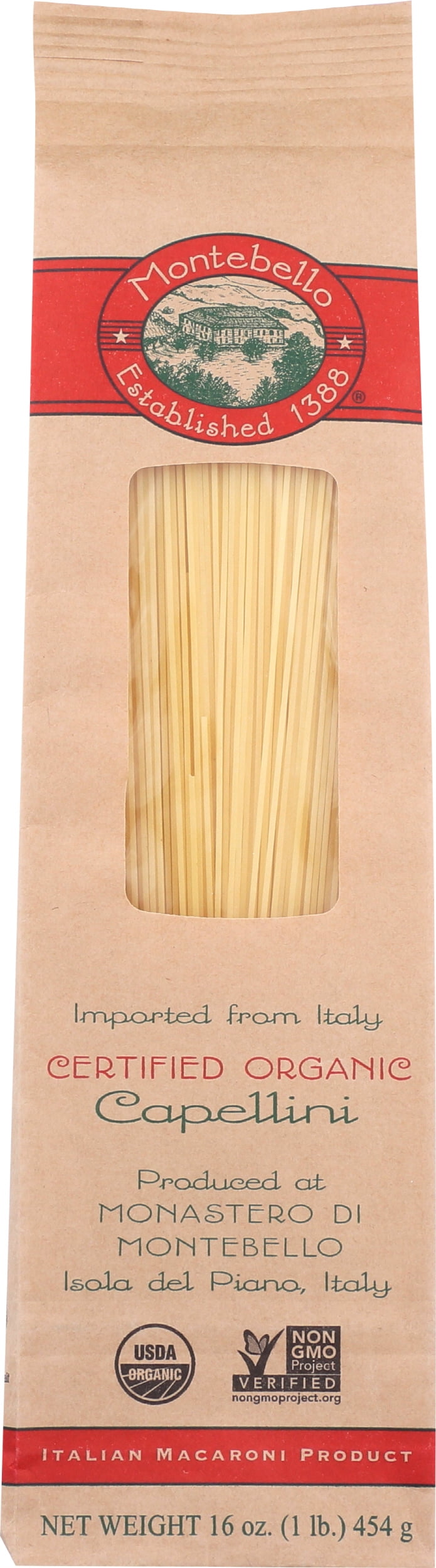 Pack of 12, Montebello Capellini Pasta, 16 oz - Walmart.com