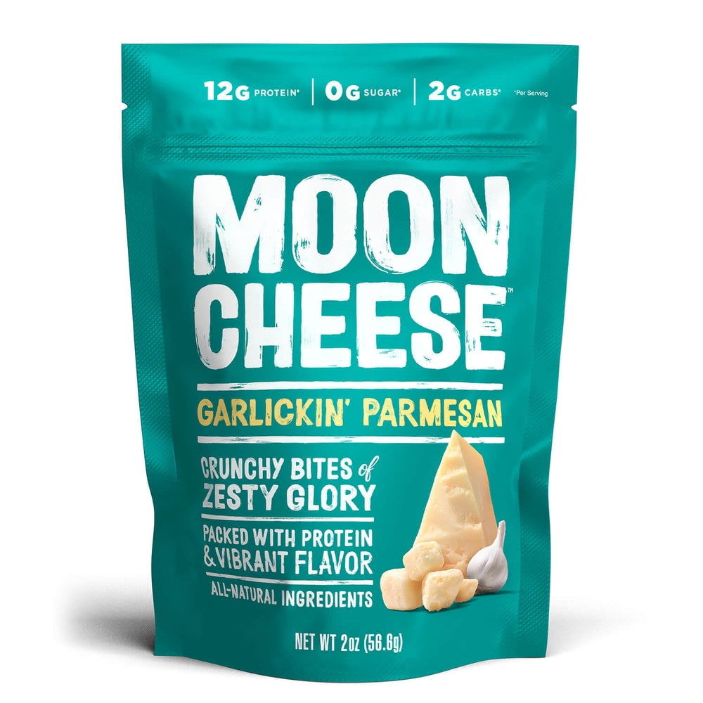 (Pack of 12) Moon Cheese Garlickin' Parm Crunchy Bites, 2 oz - Walmart.com