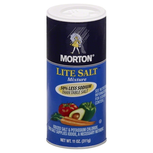 Pack of 12 Morton's Lite Salt 11 oz - Walmart.com