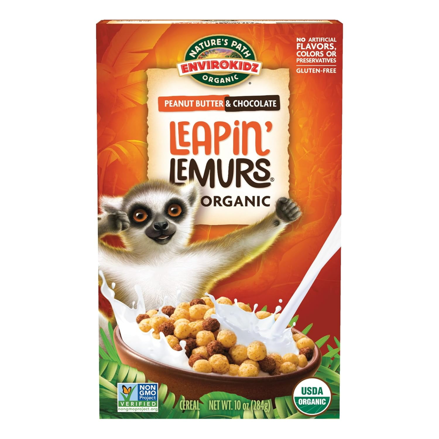 Pack of 12, Nature's Path EnviroKidz Organic Leapin' Lemurs Cereal, 10 ...