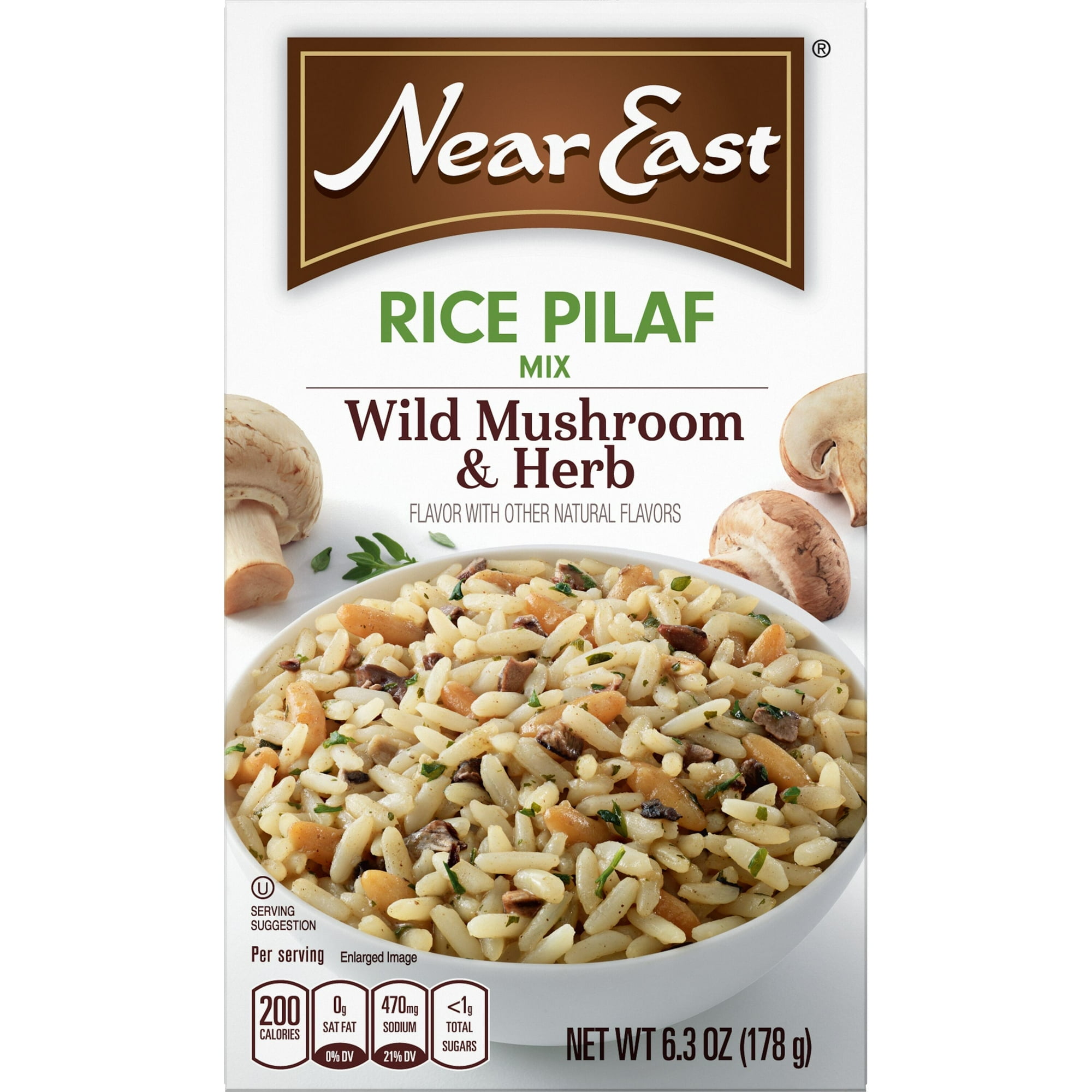 Pack of 12, Near East Rice Pilaf Mix - Wild Mushroom & Herb, 6.3 oz ...