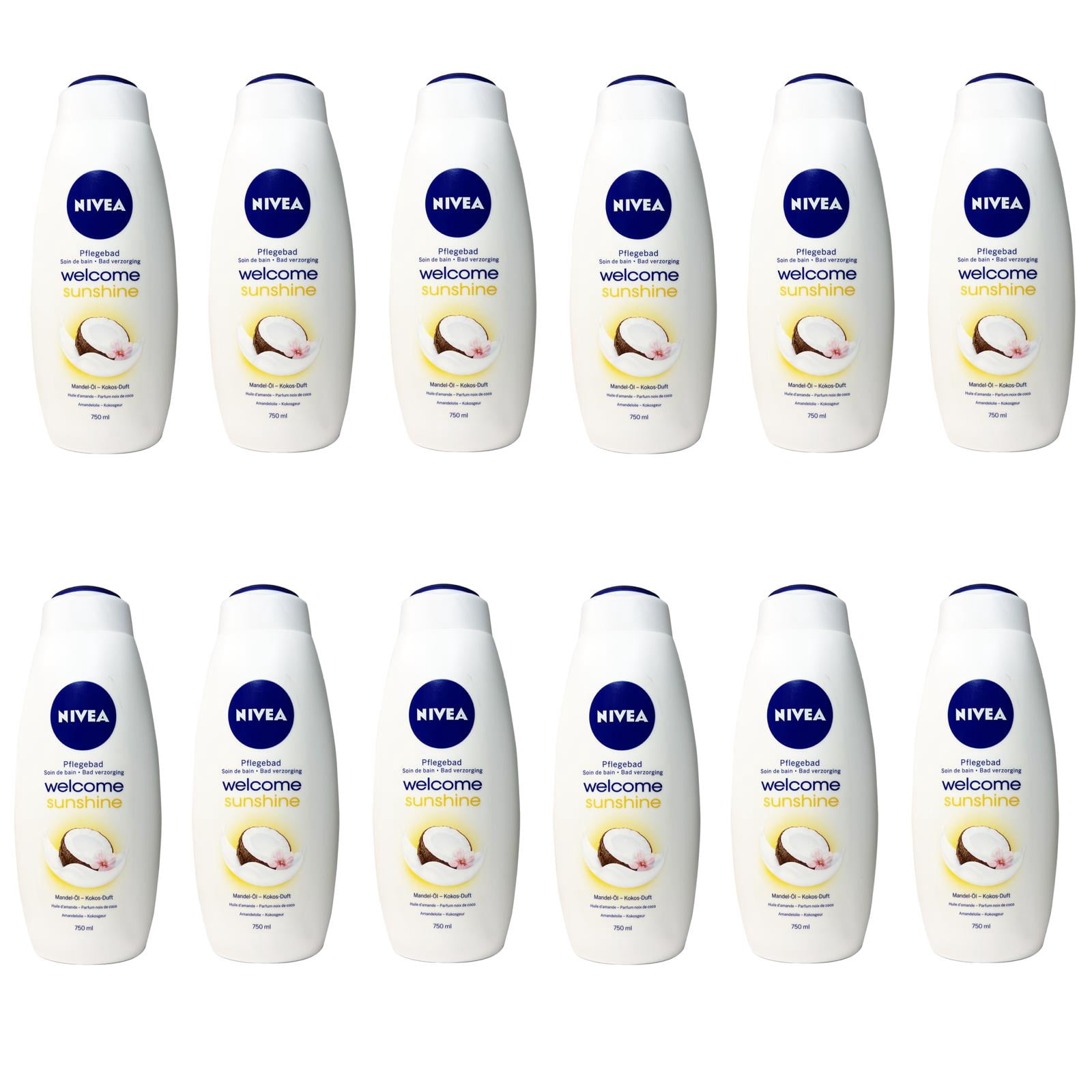 (Pack of 12) Nivea Welcome Sunshine Body Wash Body Cream, 750ml ...