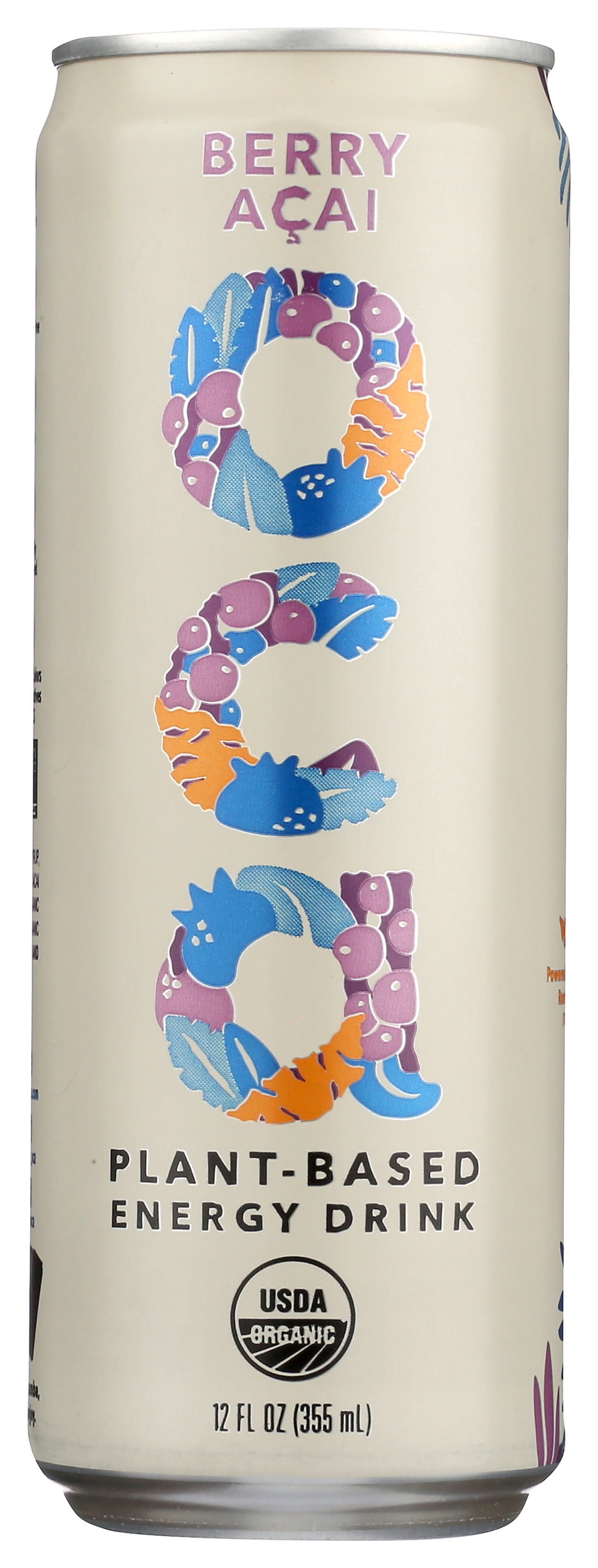 Pack of 12, Oca Berry Acai Plant-Based Energy Drink, 12 fl oz - Walmart.com
