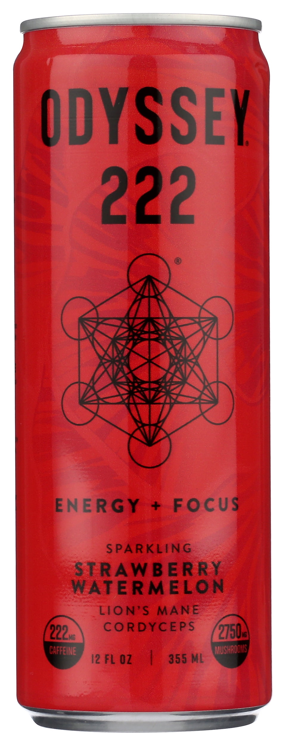 (Pack of 12), Odyssey 222 Sparkling Energy + Focus - Strawberry ...