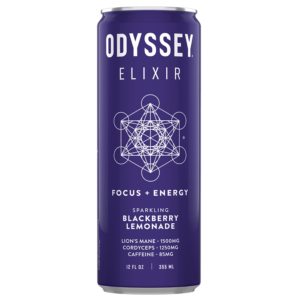 Pack of 12, Odyssey Blackberry Lemonade Elixir Sparkling Energy Drink ...
