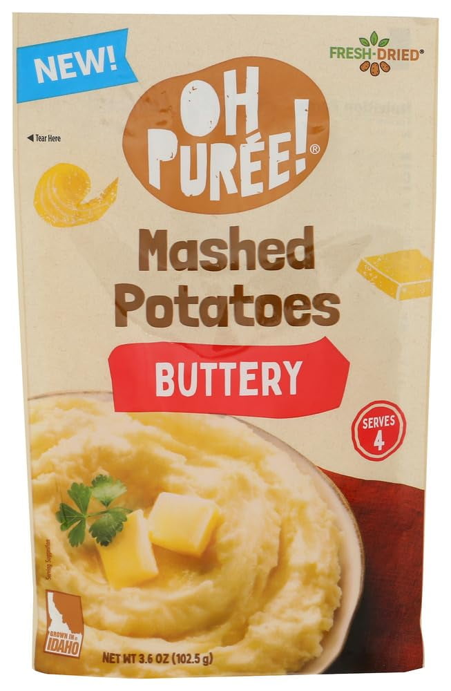 (Pack of 12) Oh Puree Potato Instant Mashed Buttery 3.6 Oz - Walmart.com