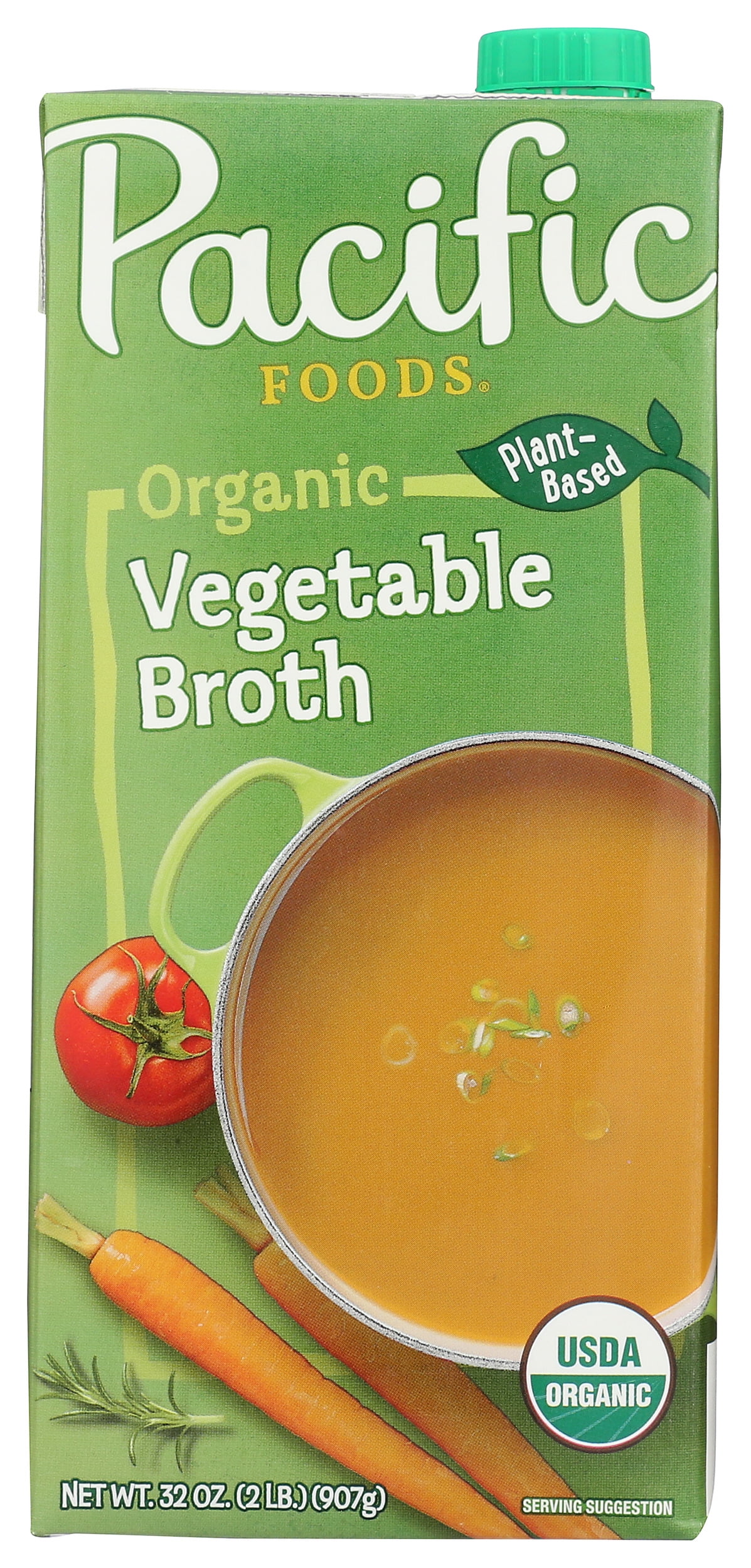 Pack of 12, Pacific Foods Organic Vegetable Broth, 32 oz - Walmart.com