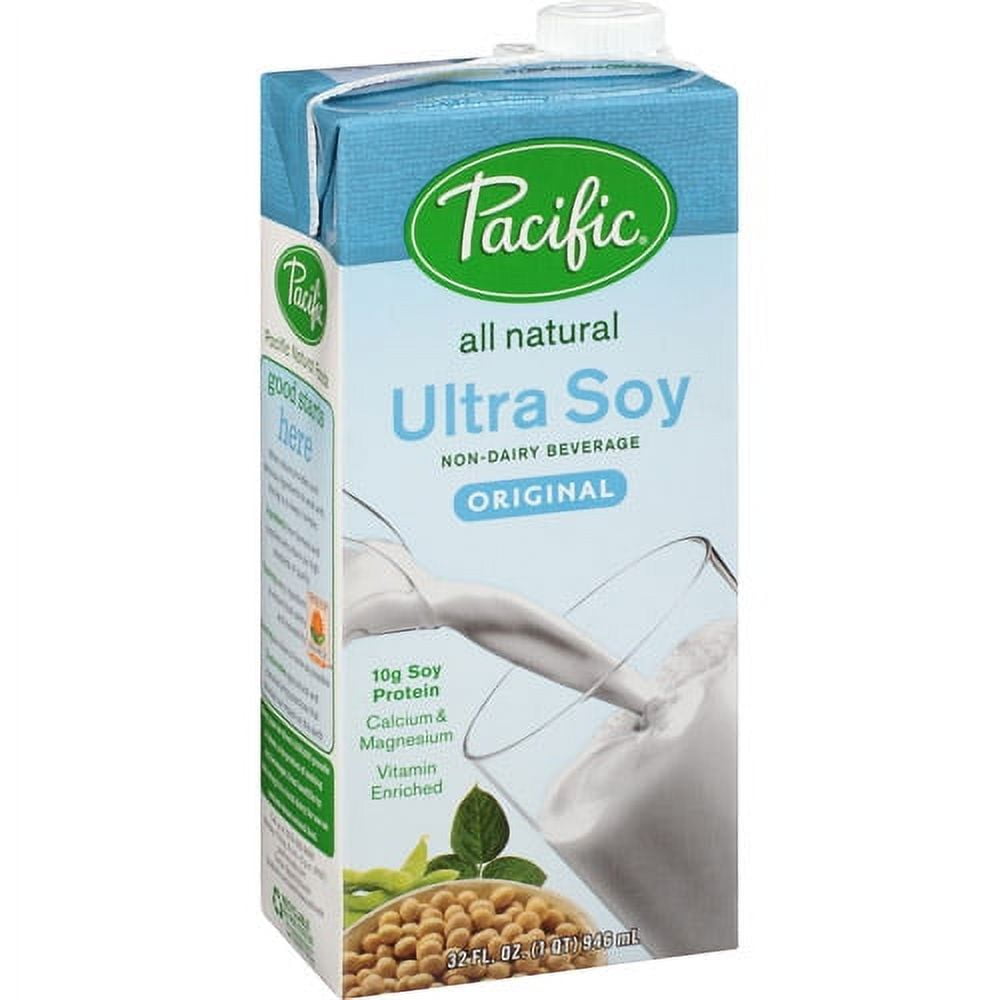(Pack of 12) Pacific Ultra Soy Original Non-Dairy Beverage, 32 fl oz ...