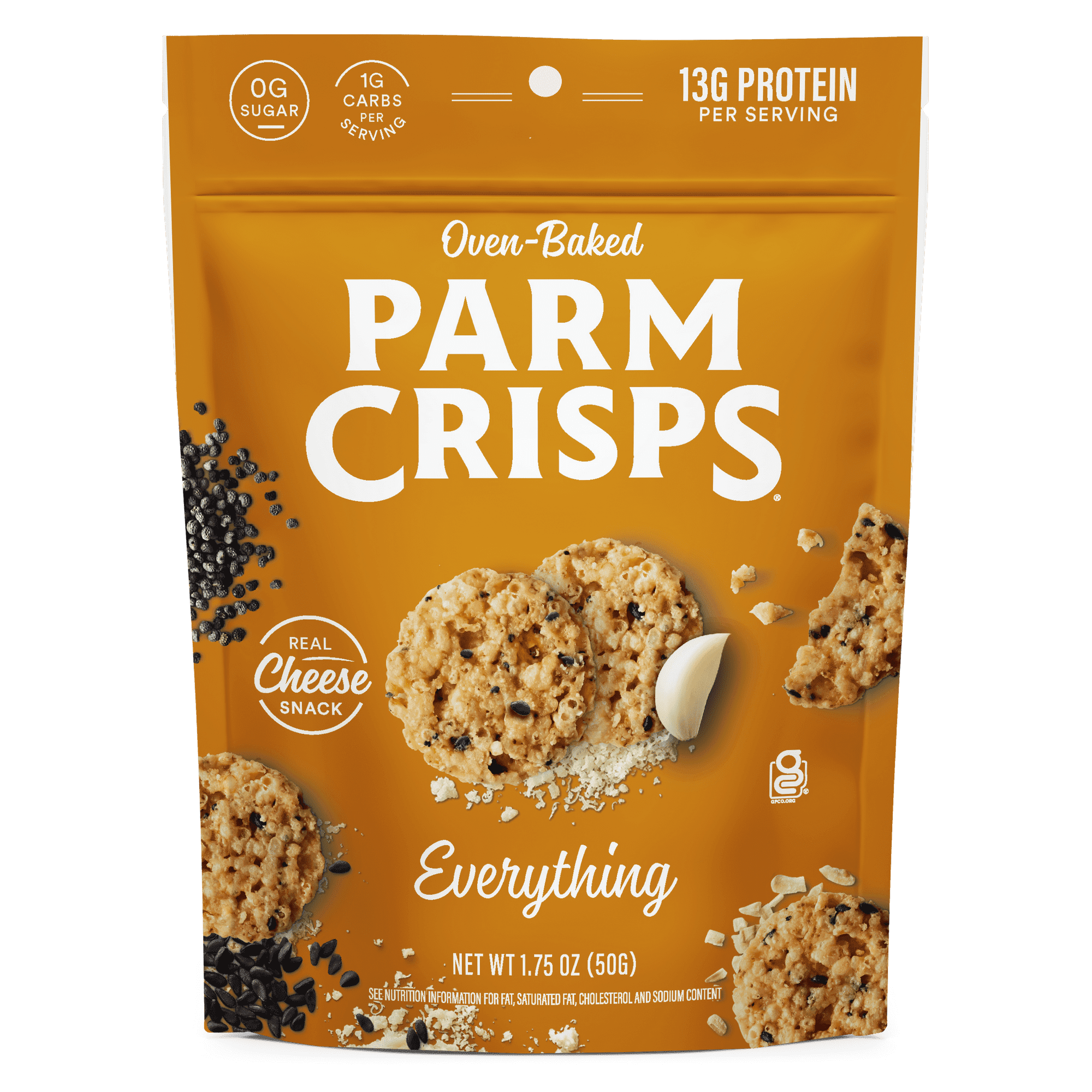 Pack of 12, Parm Crisps Everything Real Cheese Oven-Baked Parm Crisp Snack, 1.75 oz - Walmart.com