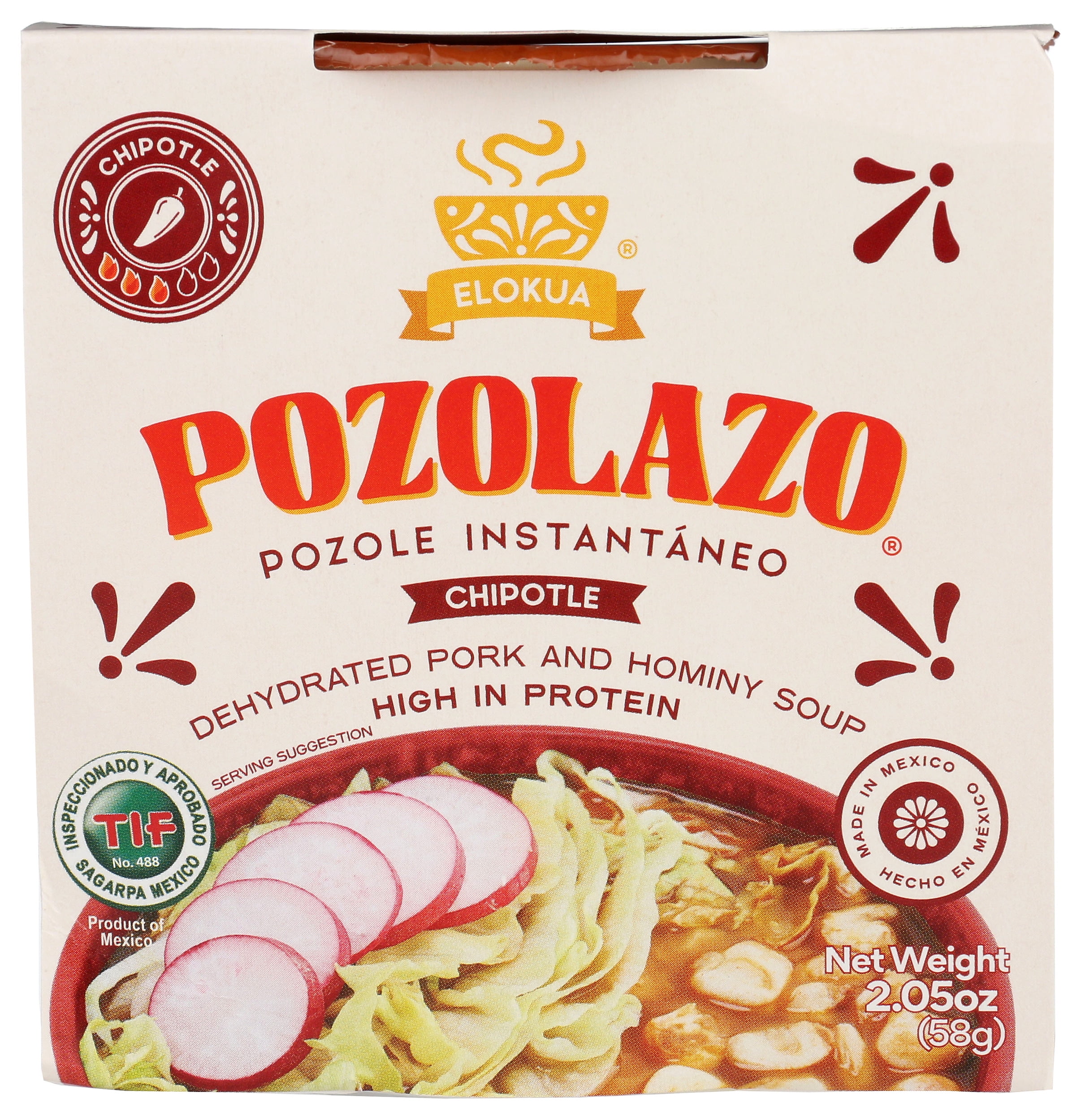 (Pack of 12), Pozolazo Soup Pozole Chipotle, 2.05 oz - Walmart.com