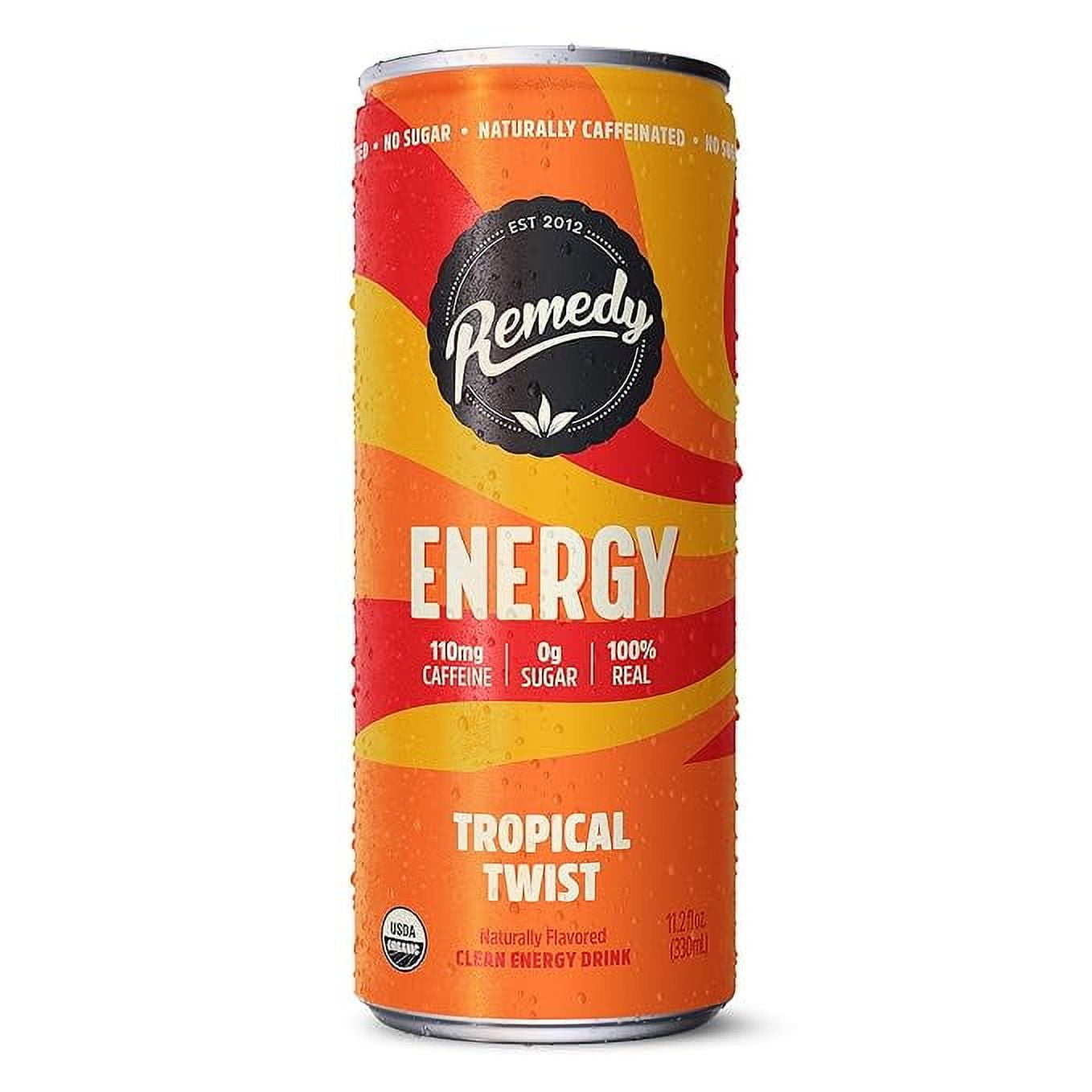 (Pack of 12), Remedy Tropical Twist Energy Drink, 11.2 fl oz - Walmart.com