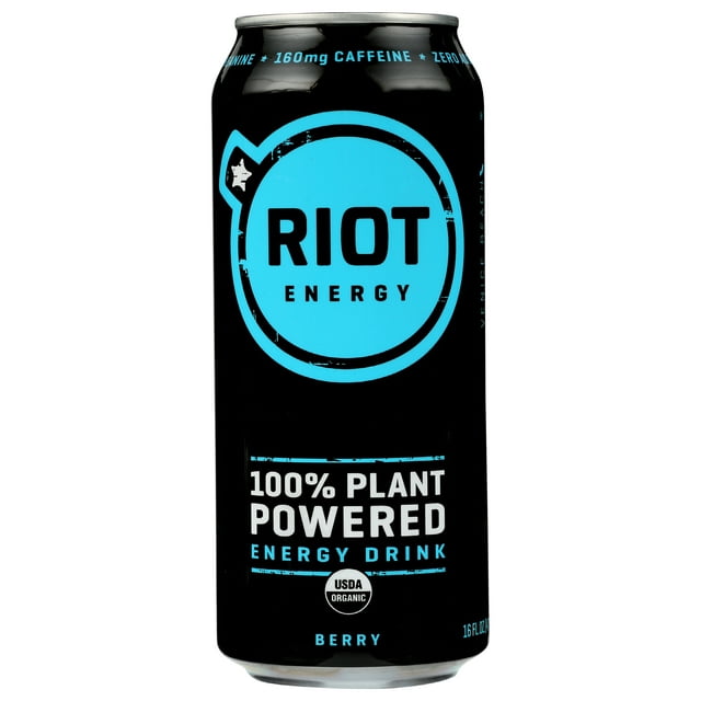 Pack of 12, Riot Energy Berry-Riot Energy Drink, 16 fl oz - Walmart.com