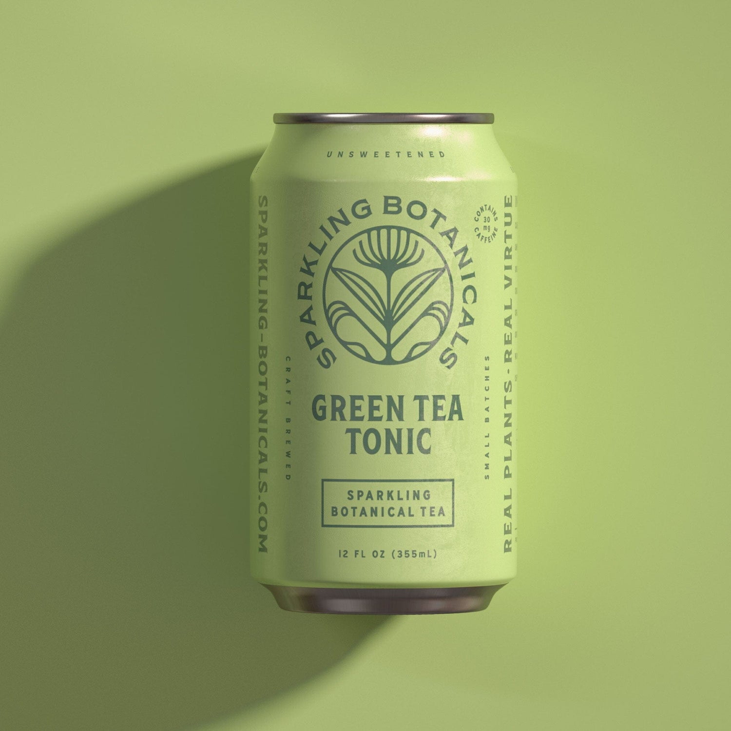 (Pack of 12), Rishi Tea Green Tea Tonic Sparkling Botanical Tea, 12 fl ...