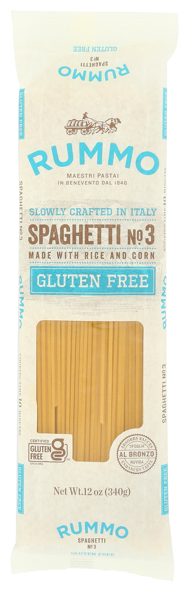 (Pack of 12), Rummo Gluten Free Spaghetti Pasta No. 3, 12 oz - Walmart.com