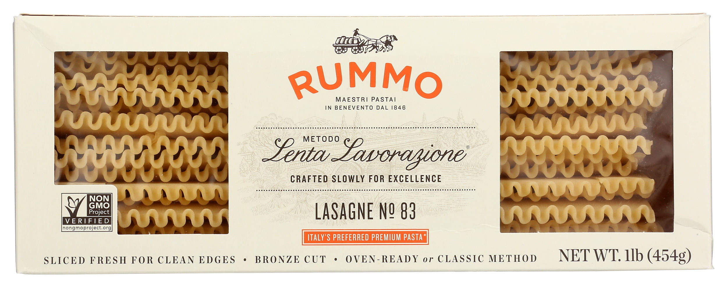 (Pack of 12), Rummo Lasagne Pasta No. 83, 1 lb - Walmart.com