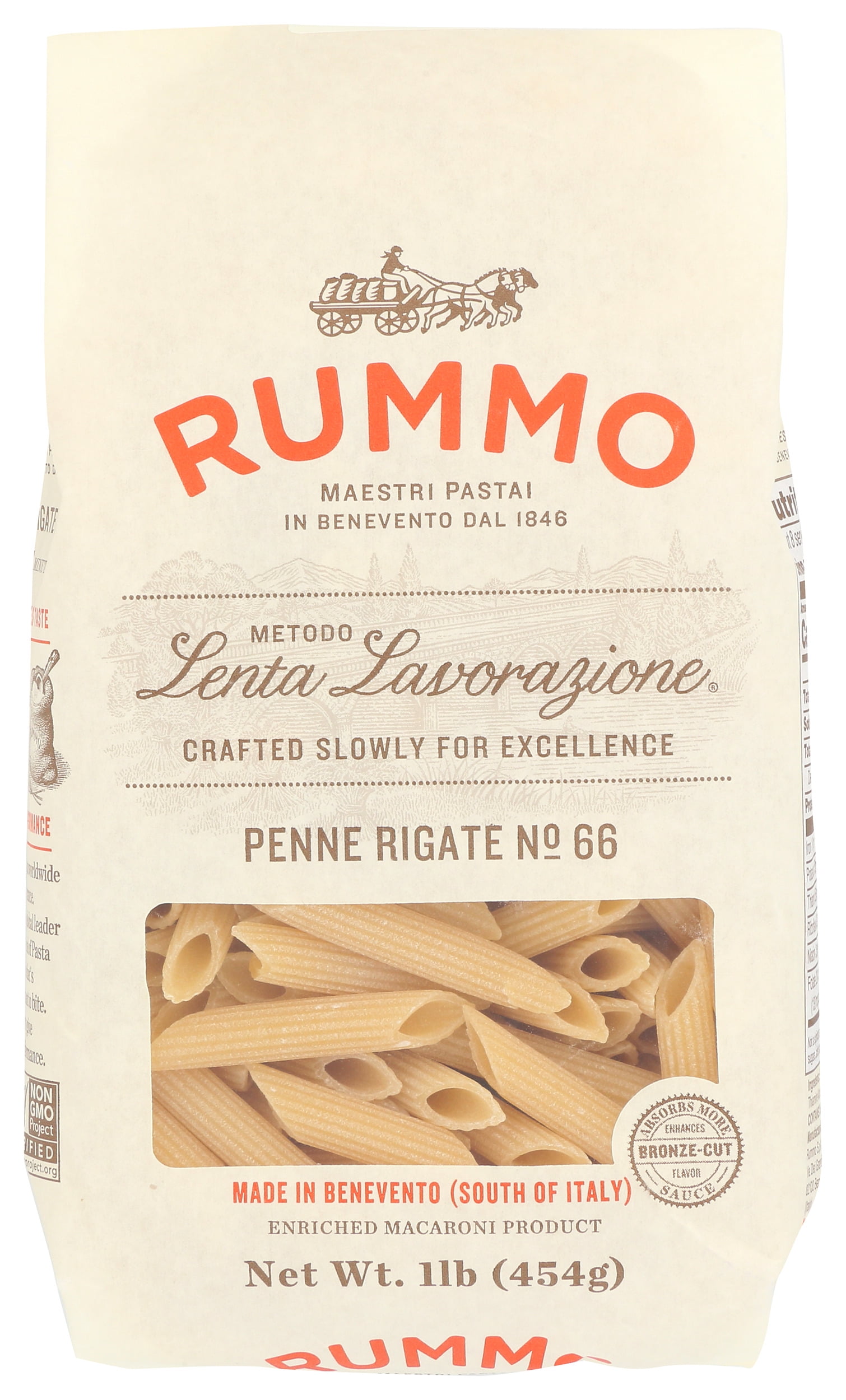 Pack of 12, Rummo Penne Rigate No. 66 Italian Pasta, 16 oz - Walmart.com