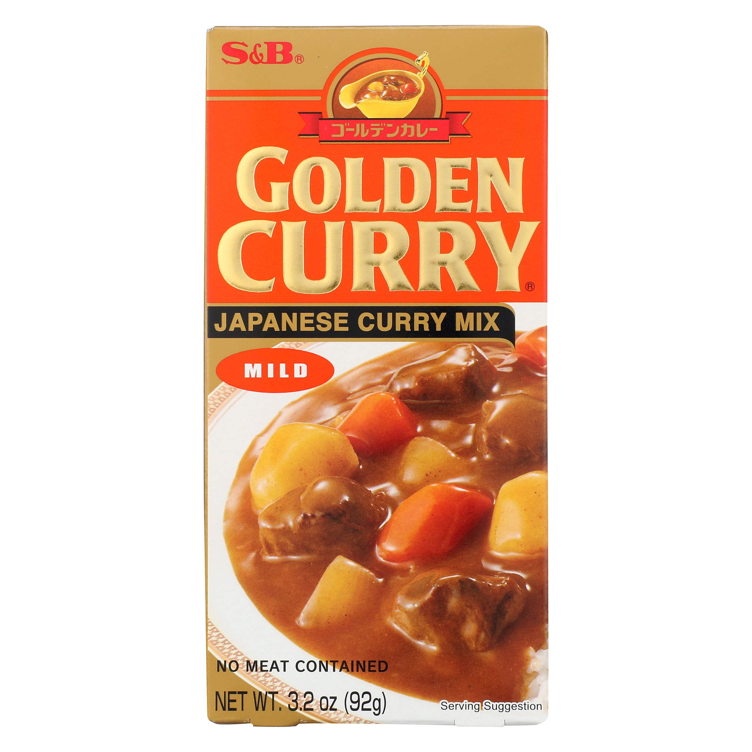 Pack of 12, S & B Golden Japanese Curry Mix, 3.2 oz - Walmart.com