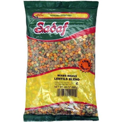 (Pack of 12) Sadaf Mixed Beans and Lentils Blend 24 Oz - Walmart ...