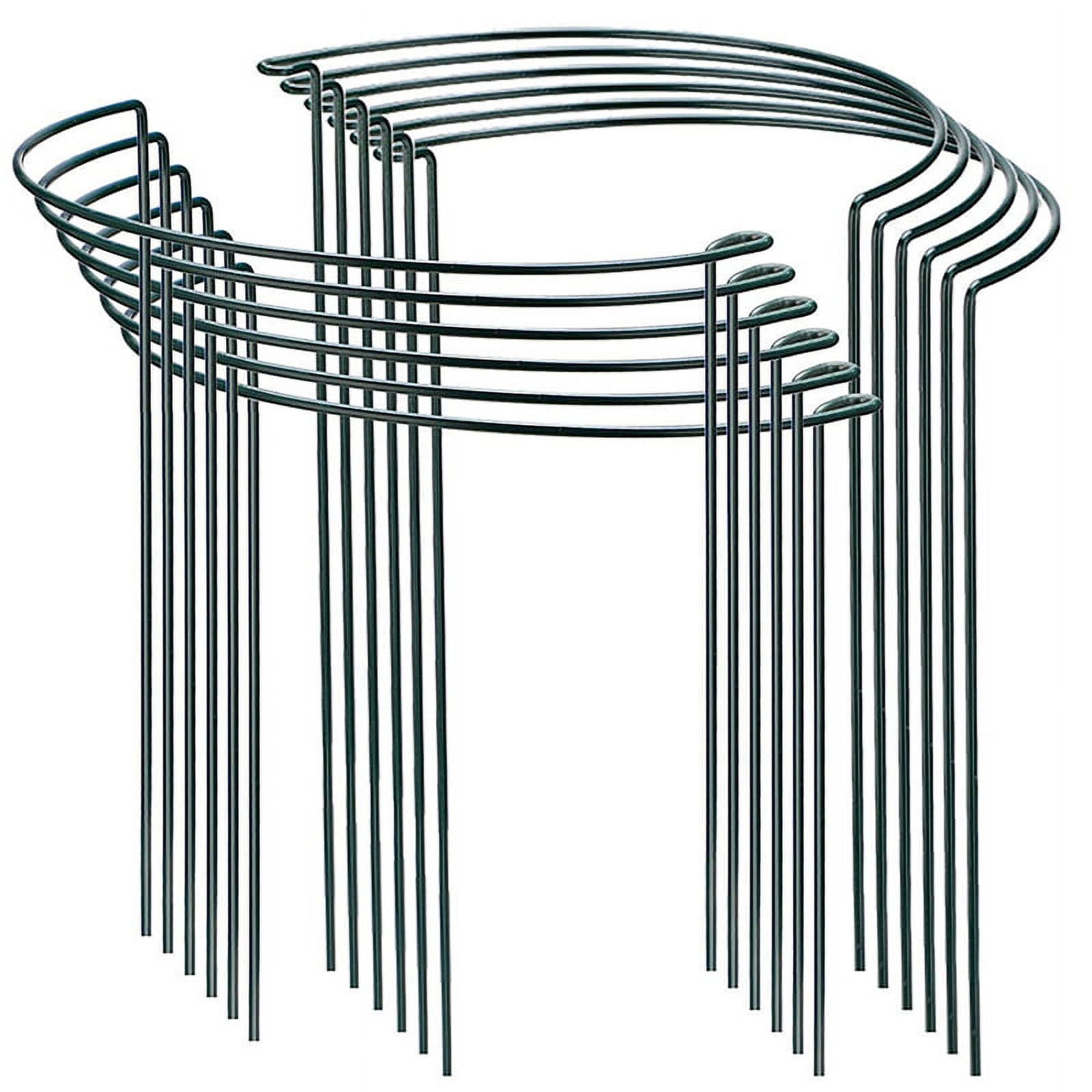 Pack of 12 Semi-Circular Ring Plant Garden Flower Support Stakes,for ...