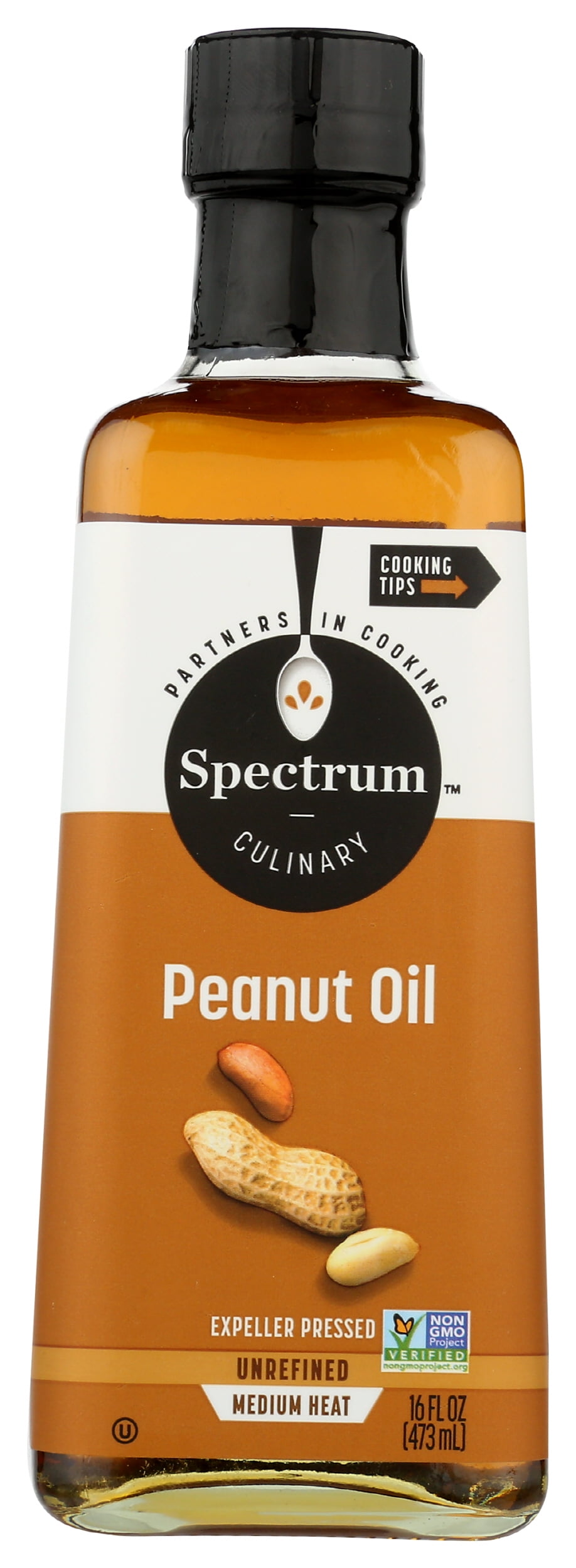 Pack of 12, Spectrum Naturals Unrefined Peanut Oil, 16 fl oz - Walmart.com