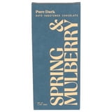 Pack of 12 Spring and Mulberry Pure Dark Chocolate Bars 2.1 oz ...
